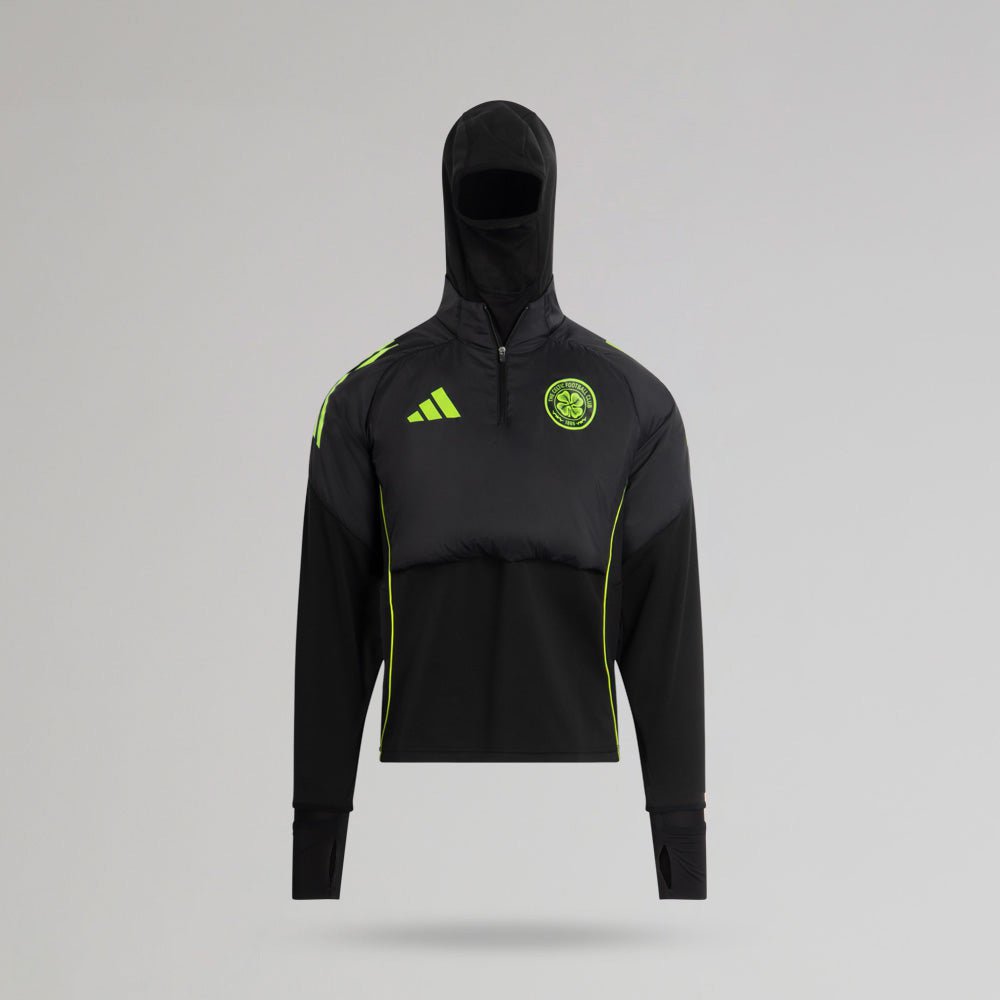 adidas Celtic 2025/26 Black and Neon Green Winter Top – Official Celtic ...