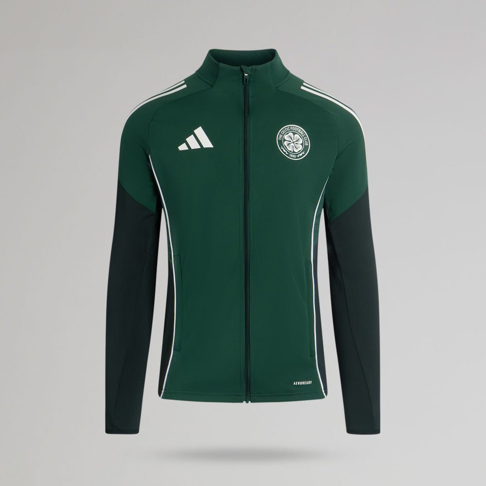 adidas Celtic 2025/26 Dark Green Track Jacket – Official Celtic Store