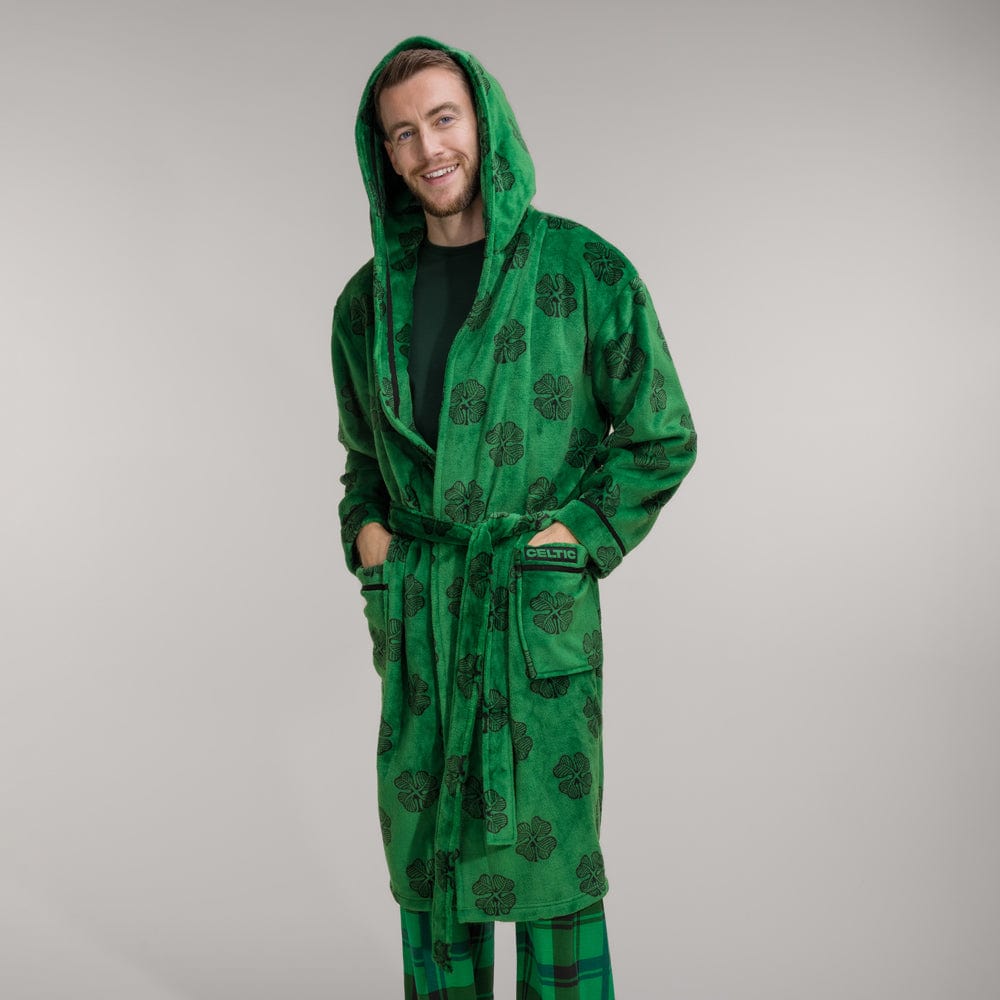Celtic Clover Print Robe – Official Celtic Store