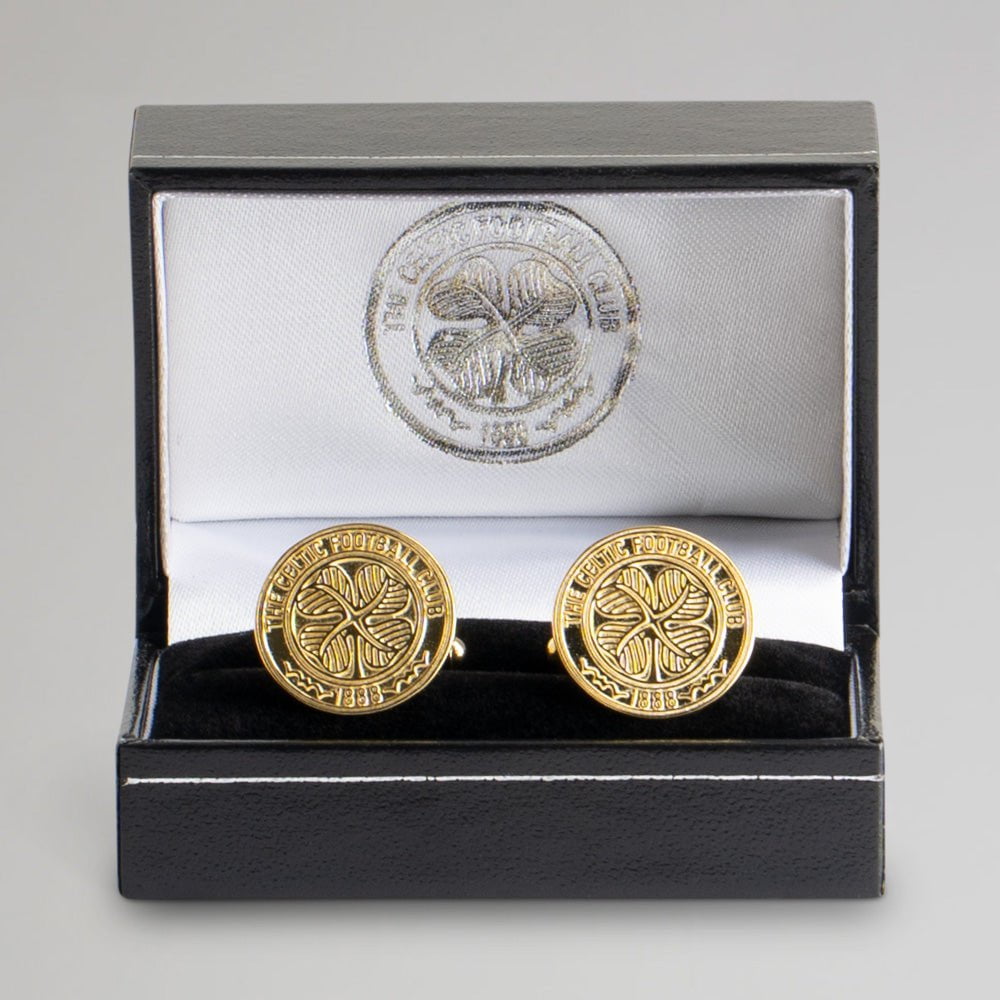 Celtic Gold Plated Crest Cufflinks – Official Celtic Store